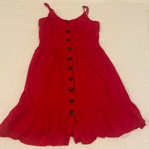 Japna | Dresses | Japna Red Spaghetti Strap Mini Dress | Poshmark
